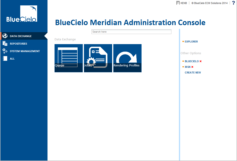 Open Accruent Meridian Administration Console